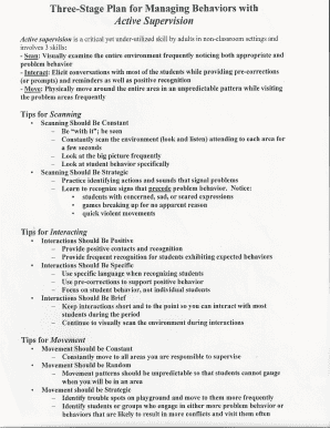 Fillable Online Supervision Checklist for Administrators Fax Email ...