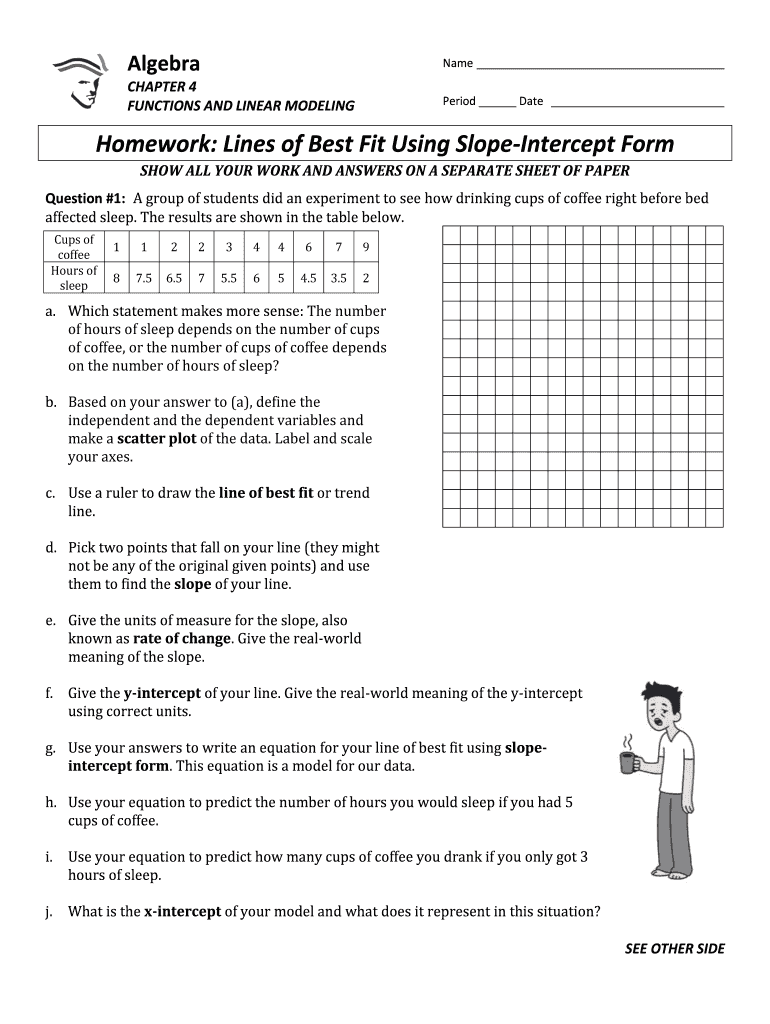 Line Of Best Fit Worksheet With Answers Pdf - Fill Online, Printable ...