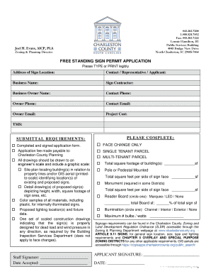 Fillable Online Site Plan Review Application - Charleston County Government Fax Email Print ...