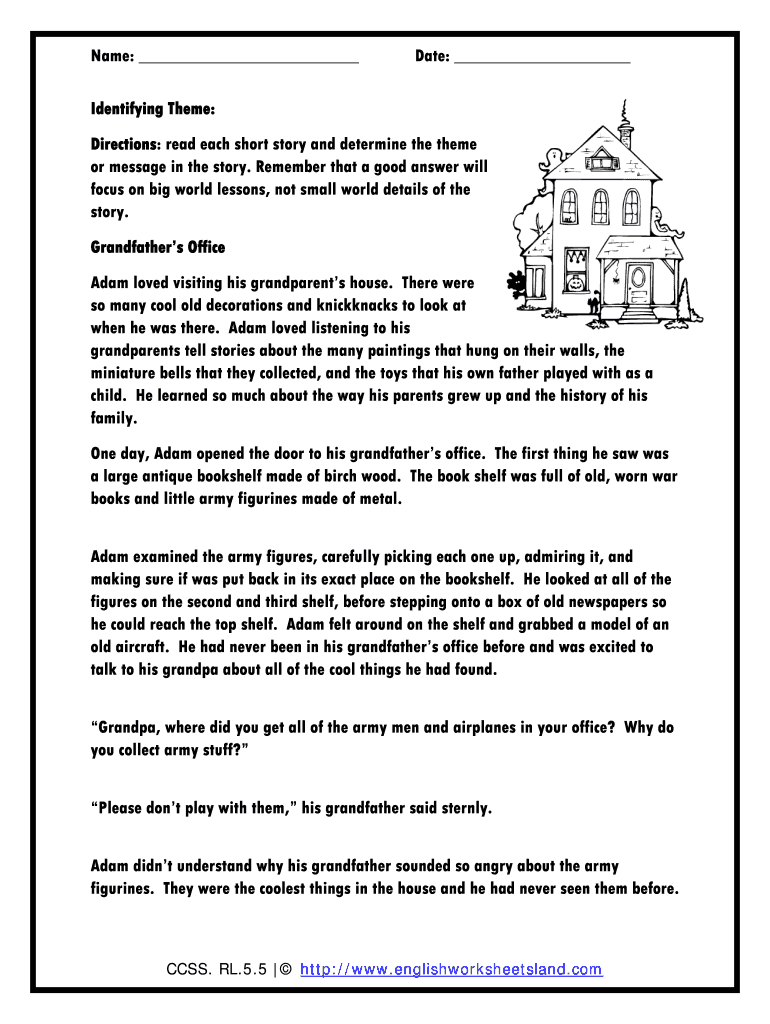 Theme Worksheet 2 - Fill Online, Printable, Fillable, Blank | pdfFiller