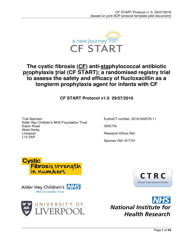 Fillable Online Antibiotic Treatment for cystic fibrosis - Cystic ...