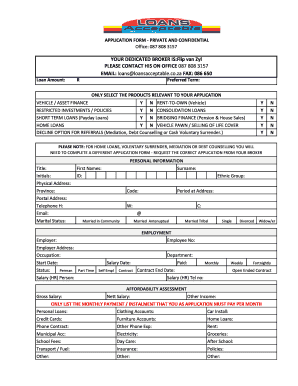 Fillable Online New Loan Acceptable Application Broker Form and Draft ...