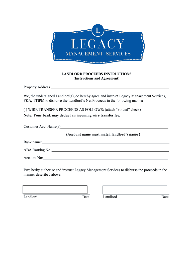 Fillable Online Property Address We, the undersigned Landlord(s), do ...