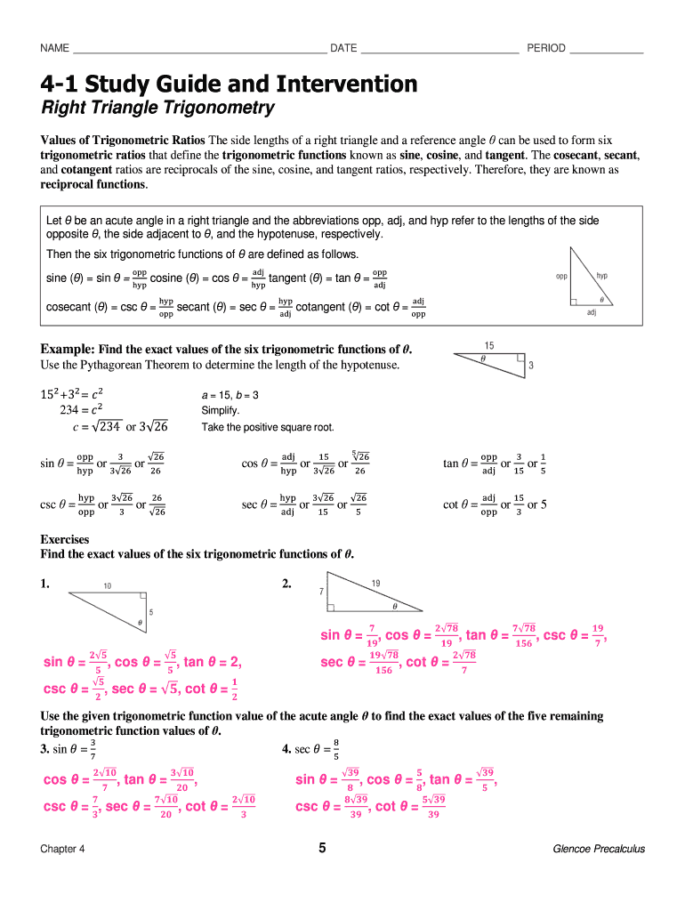 Study Guide And Intervention - Fill Online, Printable, Fillable, Blank ...