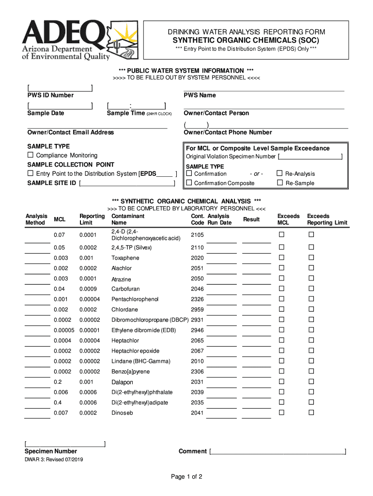 Water Test Report Format In Word Fill Online Printable Fillable Blank PdfFiller