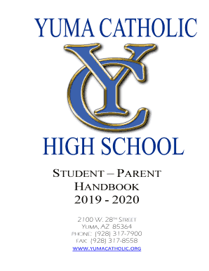 Fillable Online YC Forms - Yuma Catholic High School Fax Email Print ...