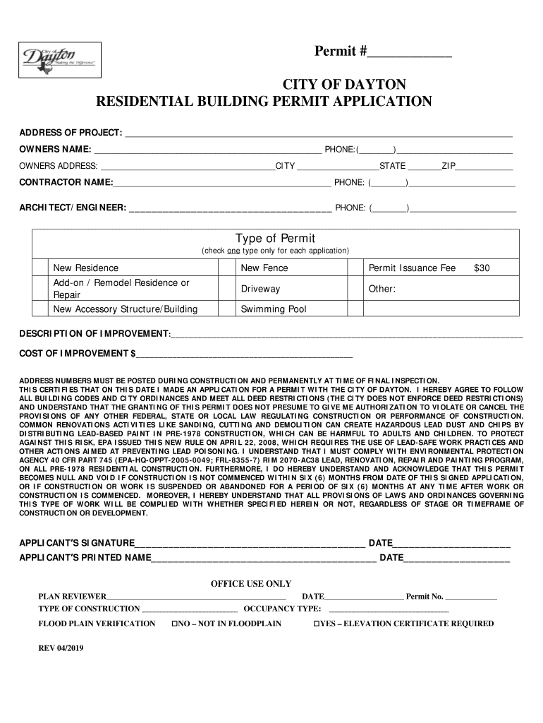 Fillable Online Zoning Permit Application Form - South Brunswick ...