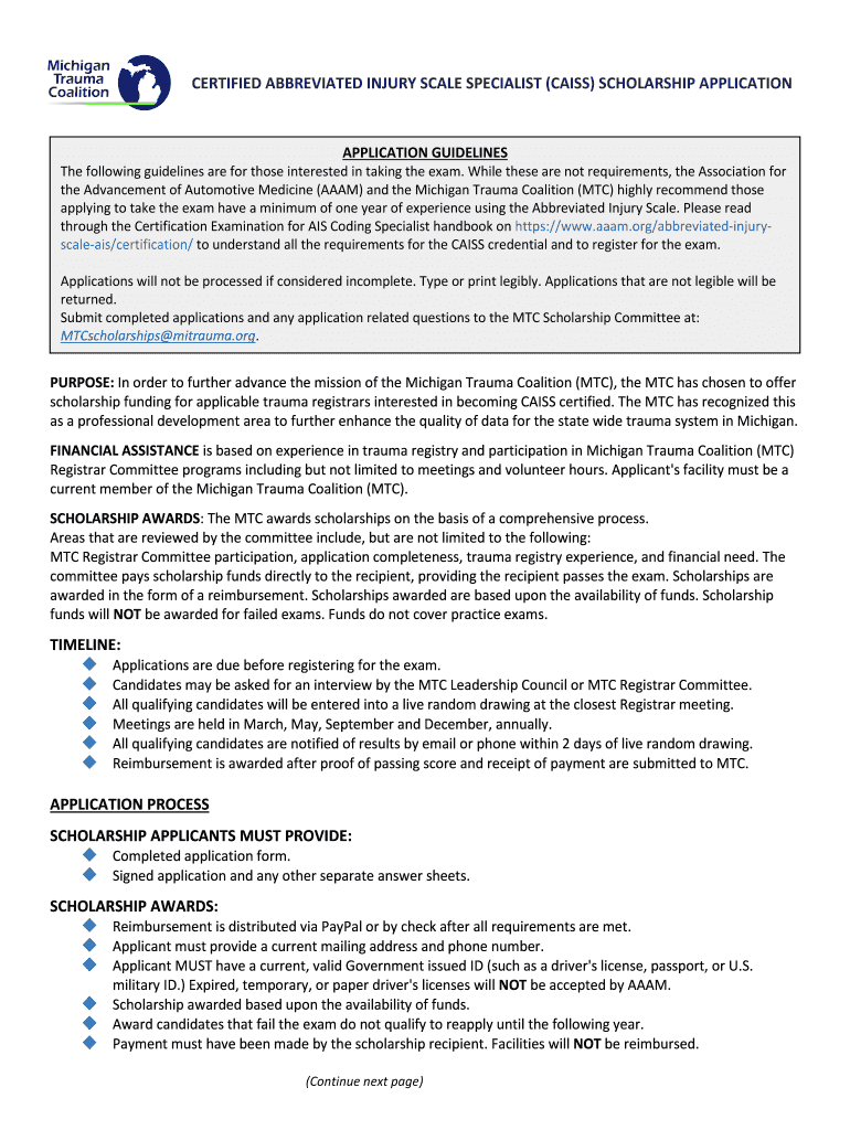 Fillable Online caiss study guide Fax Email Print - pdfFiller