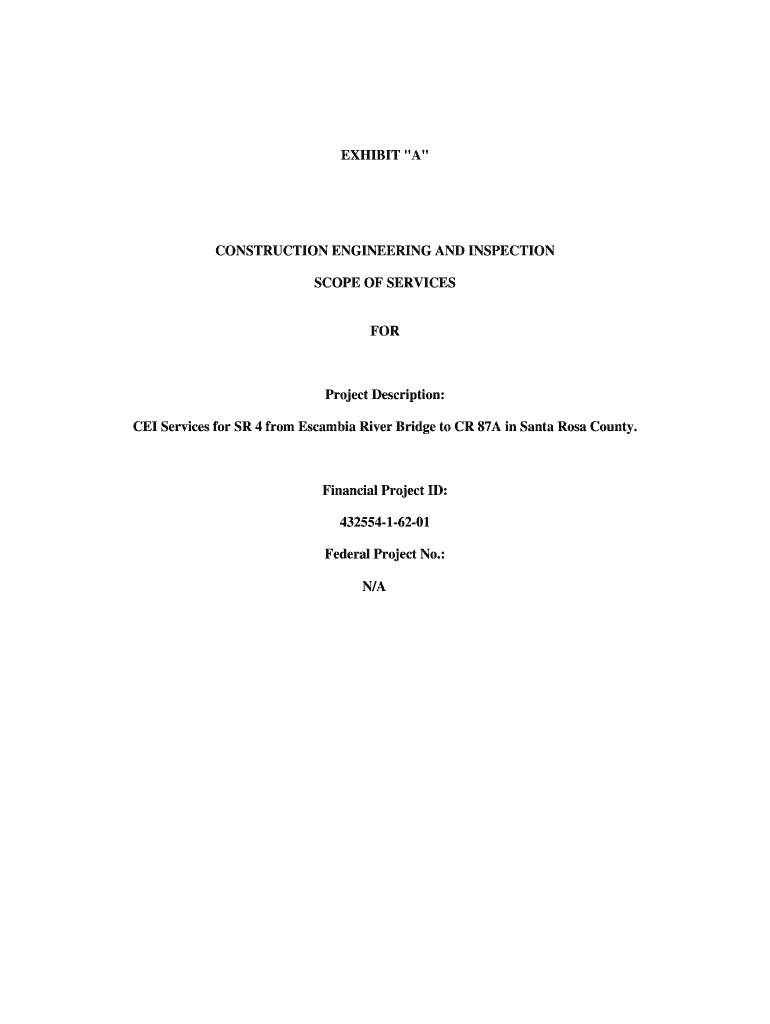 Fillable Online fdotewp1 dot state fl Scope of Services Template ...