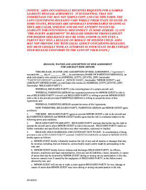 Fillable Online pilot-protection-services aopa Sample Templates of ...
