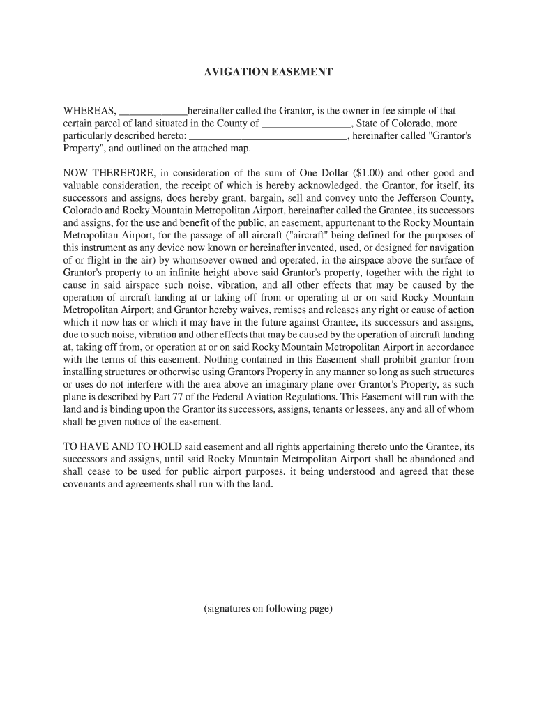 Fillable Online EGRESS EASEMENT AGREEMENT EASEMENT ... Fax Email Print ...