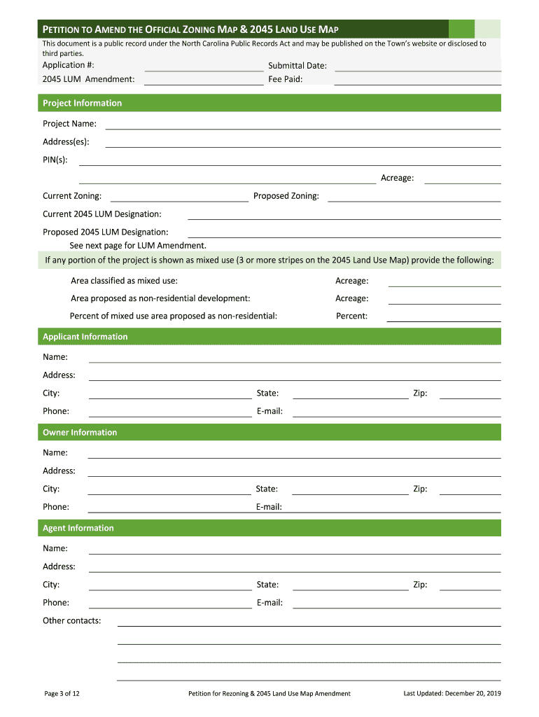Fillable Online 2045 LAND USE MAP AMENDMENT Fax Email Print - pdfFiller