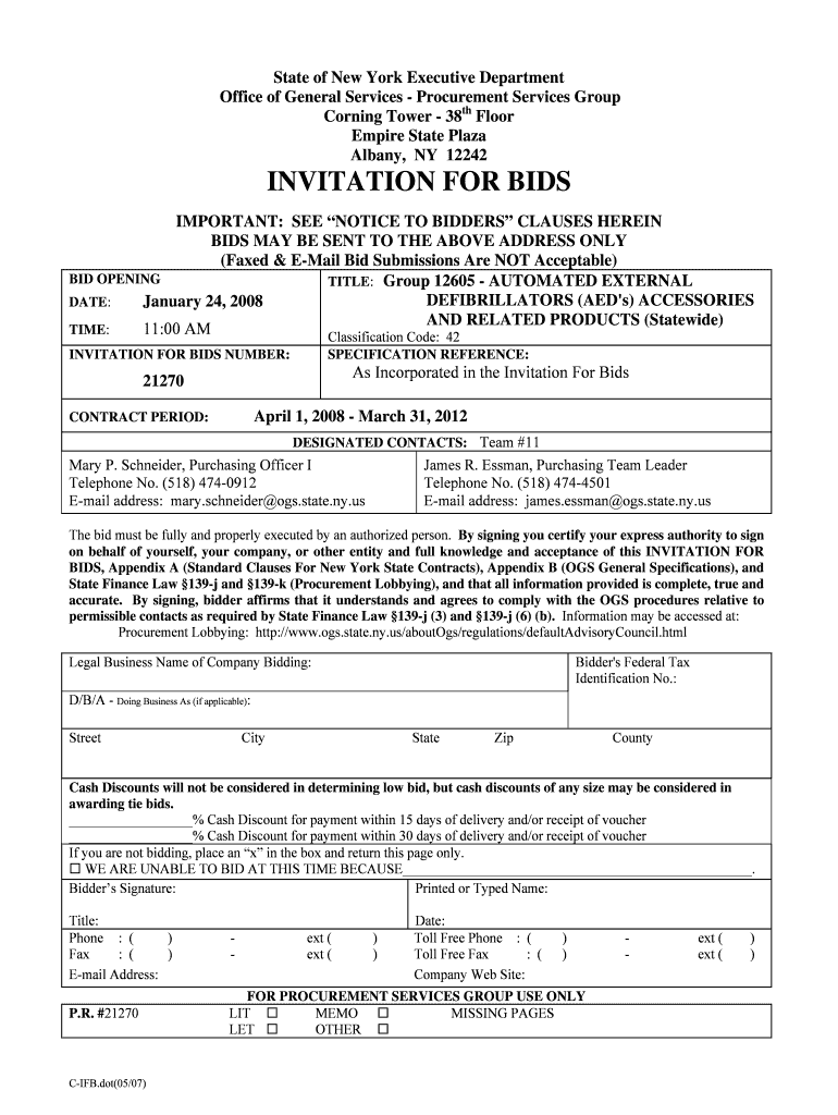 Fillable Online Fillable Online ogs state ny State of New York Executive ... - PDFfiller Fax ...