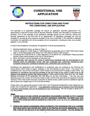 Fillable Online CONDITIONAL USE AUTHORIZATION APPLICATION Fax Email ...