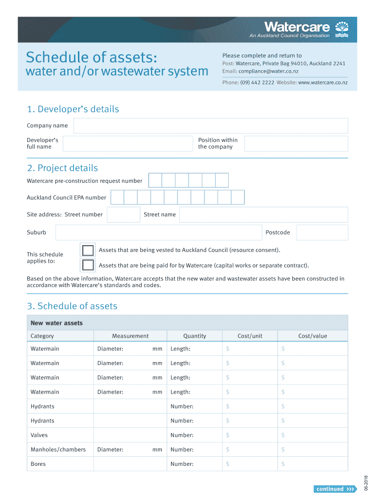 Fillable Online Schedule of assets: Fax Email Print - pdfFiller