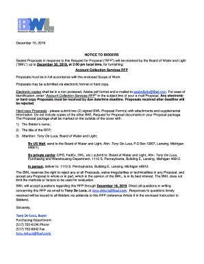 Fillable Online SEALED BID REQUEST FOR PROPOSAL Fax Email Print - pdfFiller