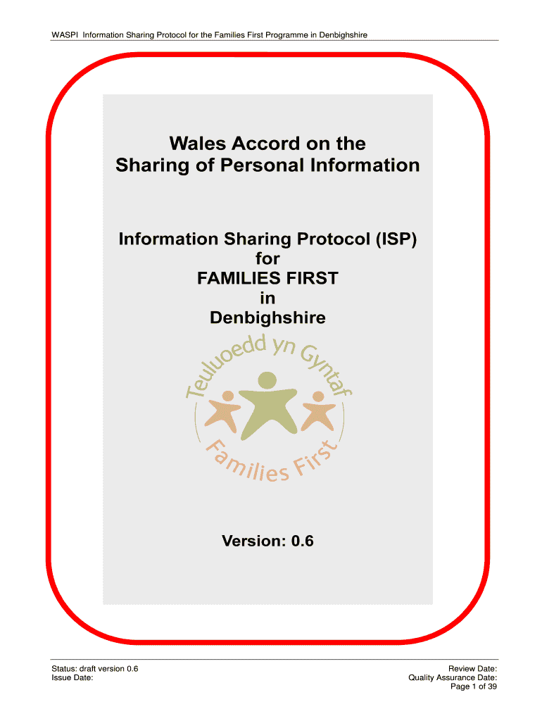 Fillable Online Information Sharing Protocol for Families First Fax ...