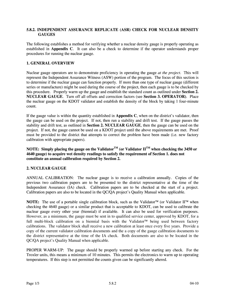 Fillable Online CHECK FOR NUCLEAR DENSITY GAUGES The following ... Fax Email Print - pdfFiller