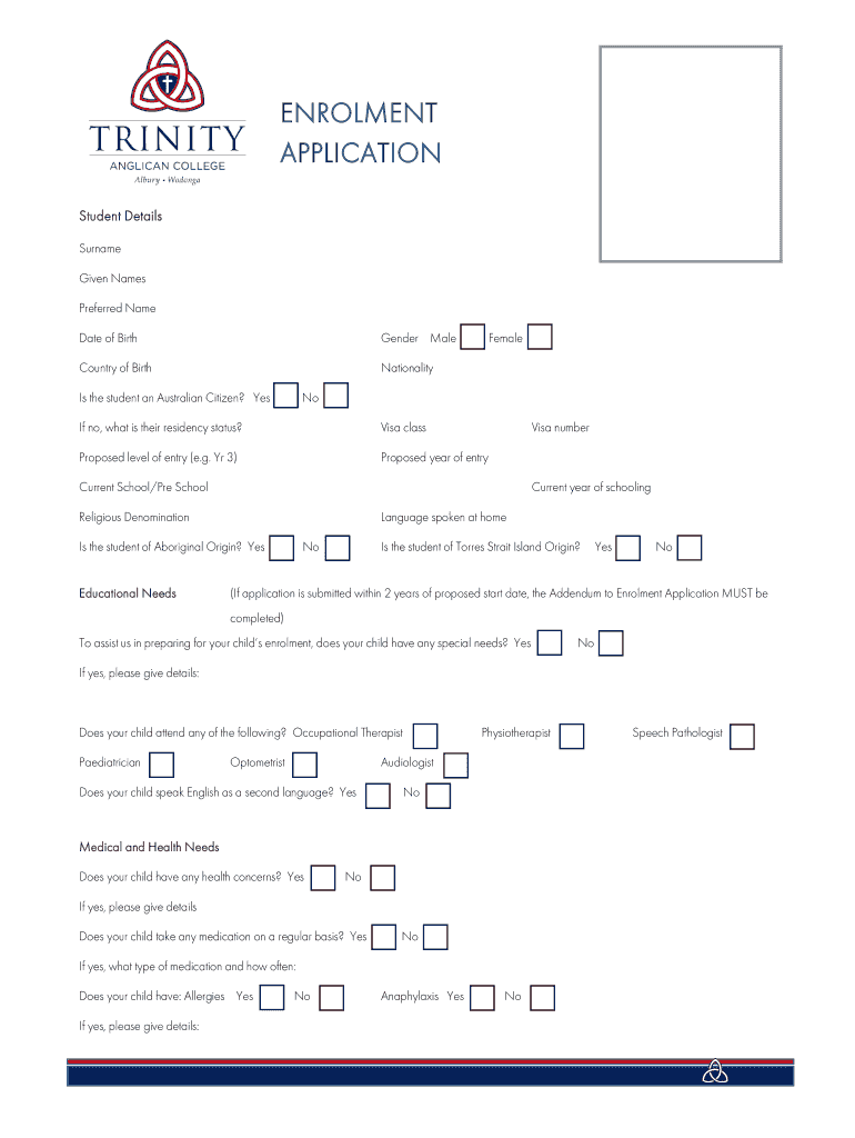 Fillable Online PERSONAL INFORMATION FORM FOR NEW STUDENTS STUDENT ...