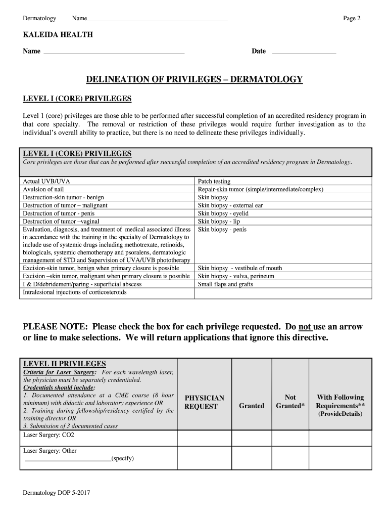 Fillable Online SPECIALTY OF CARDIOLOGY Delineation of Clinical ...