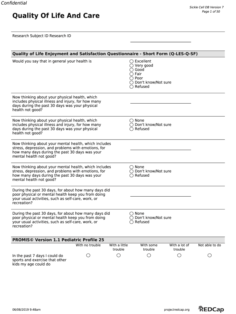 Life Satisfaction Questionnaire - Fill Online, Printable, Fillable ...