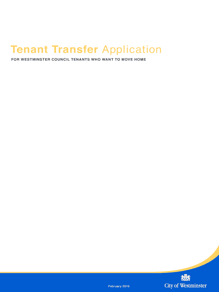 Fillable Online Tenant Transfer Application Fax Email Print - pdfFiller