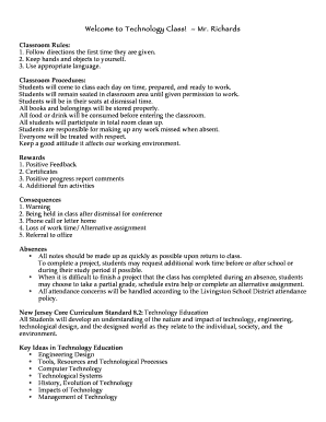 Fillable Online Welcome to Technology Class Fax Email Print - pdfFiller