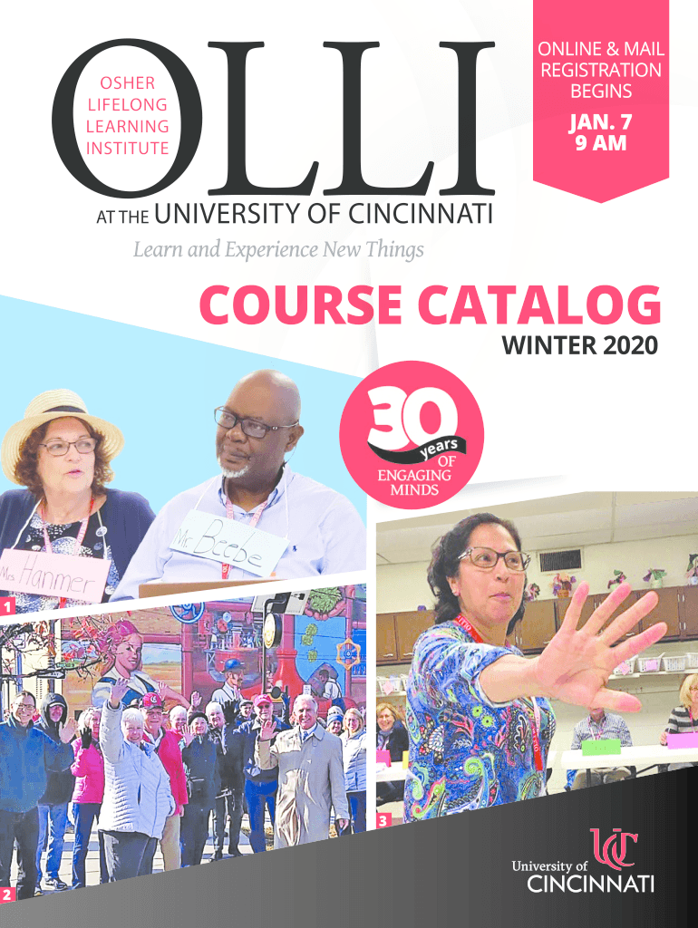 Fillable Online register for olli - University of Cincinnati Fax Email ...