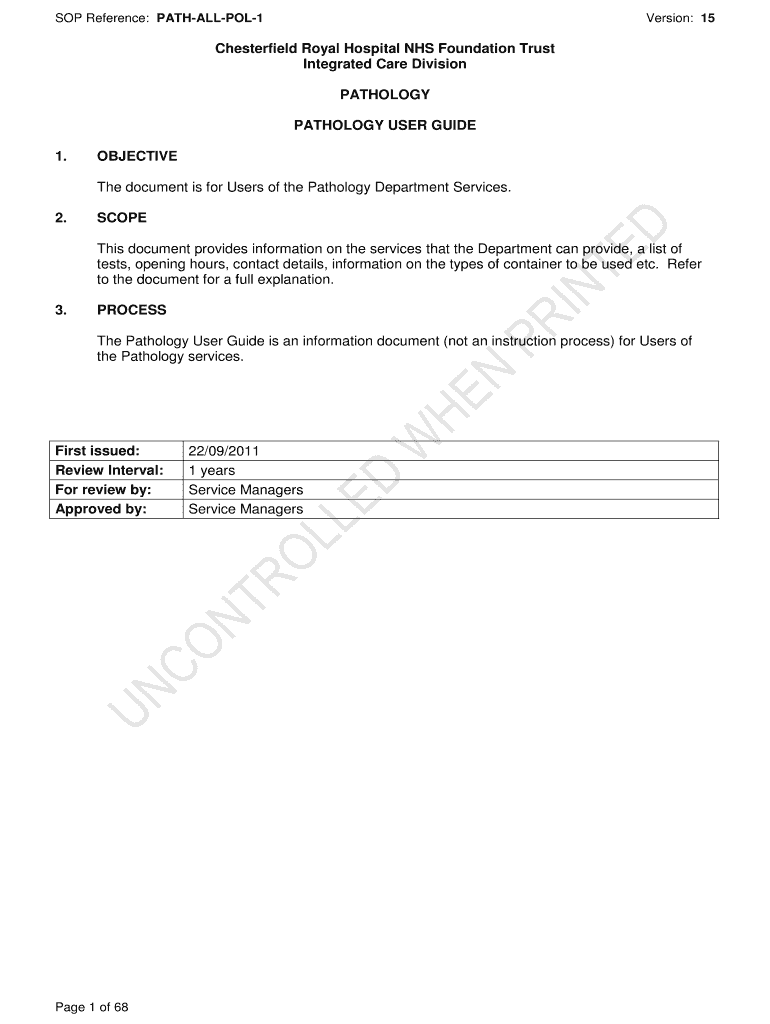 Fillable Online SOP Reference: PATH-ALL-POL-1 Fax Email Print - pdfFiller