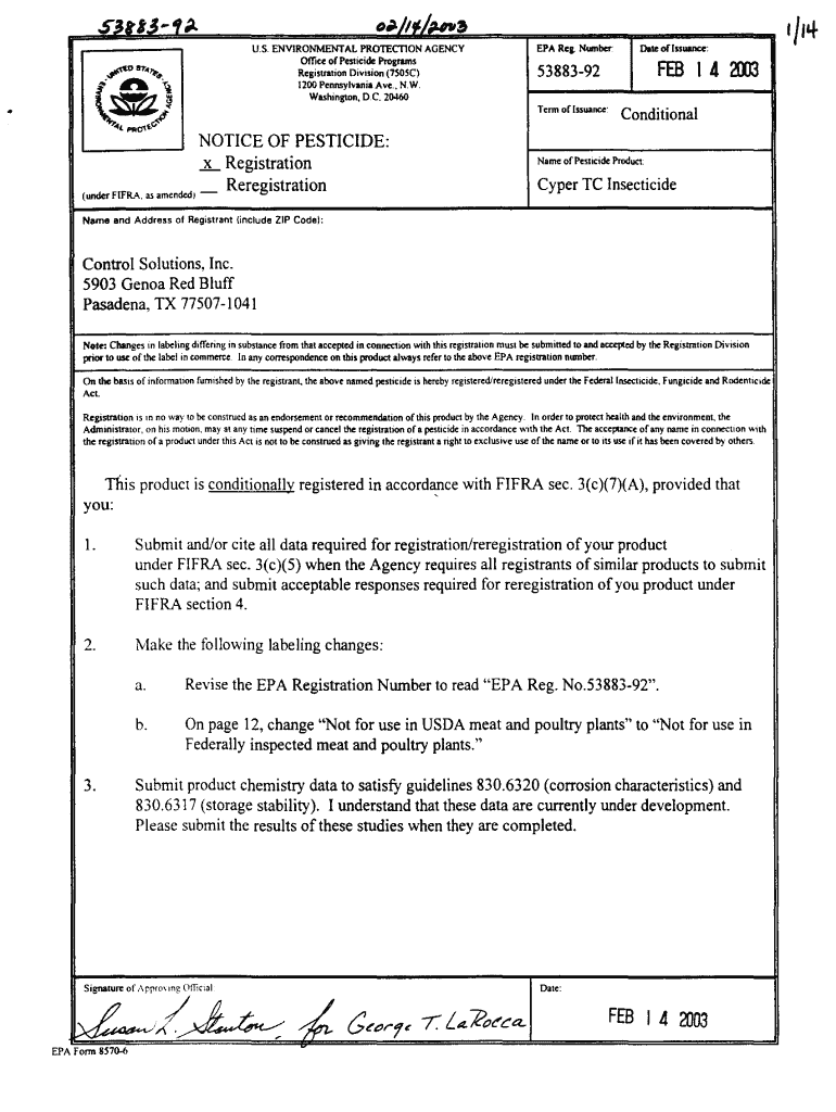 Fillable Online U.S. EPA, Pesticide Product Label, CYPER TC INSECTICIDE ...