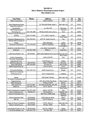 Fillable Online planholders list.xls Fax Email Print - pdfFiller