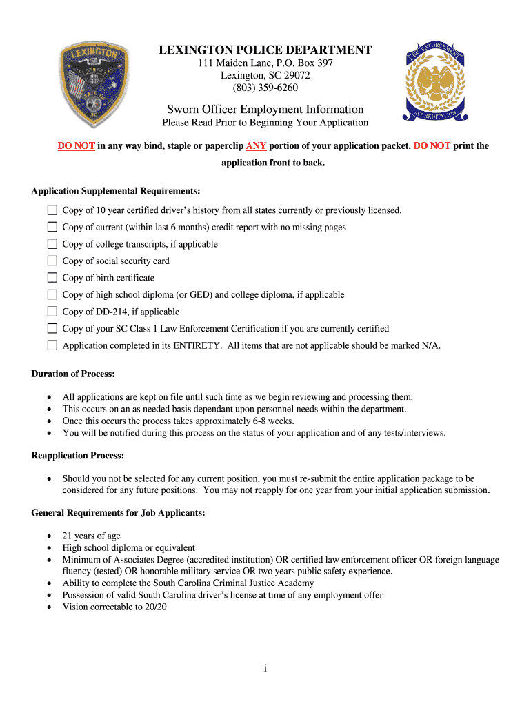 Fillable Online Fillable Online LEXINGTON POLICE DEPARTMENT - Town of ... Fax Email Print ...