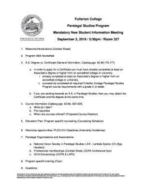 Fillable Online counseling fullcoll fullerton college paralegal studies ...