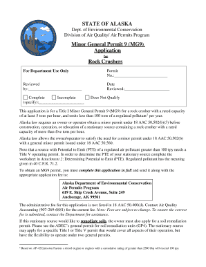 Fillable Online dec alaska General Asphalt Operating Permit Application ...
