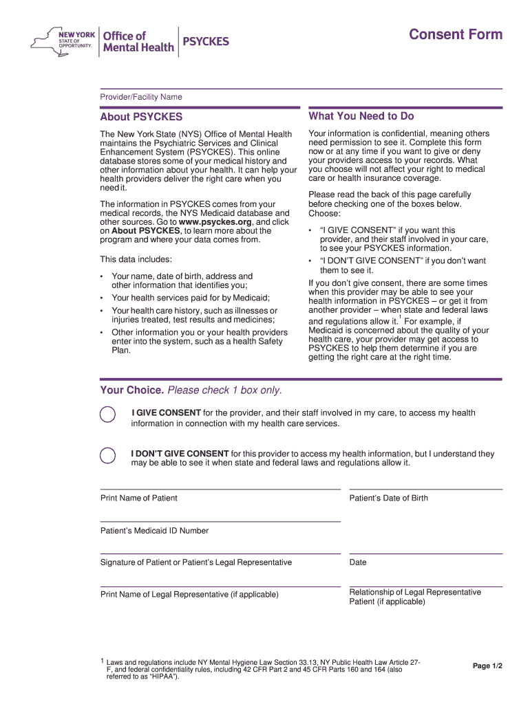 New york office mental health: Fill out & sign online | DocHub