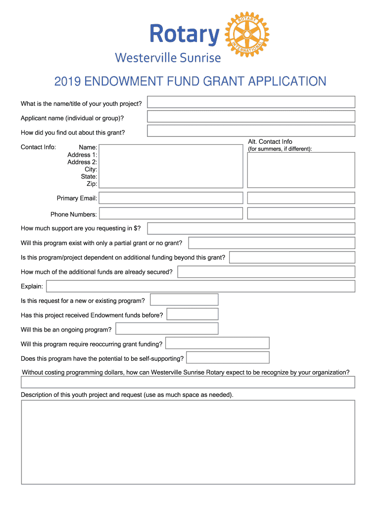 Fillable Online The Rotary Foundation - Rotary Club of the Tarrytowns ...