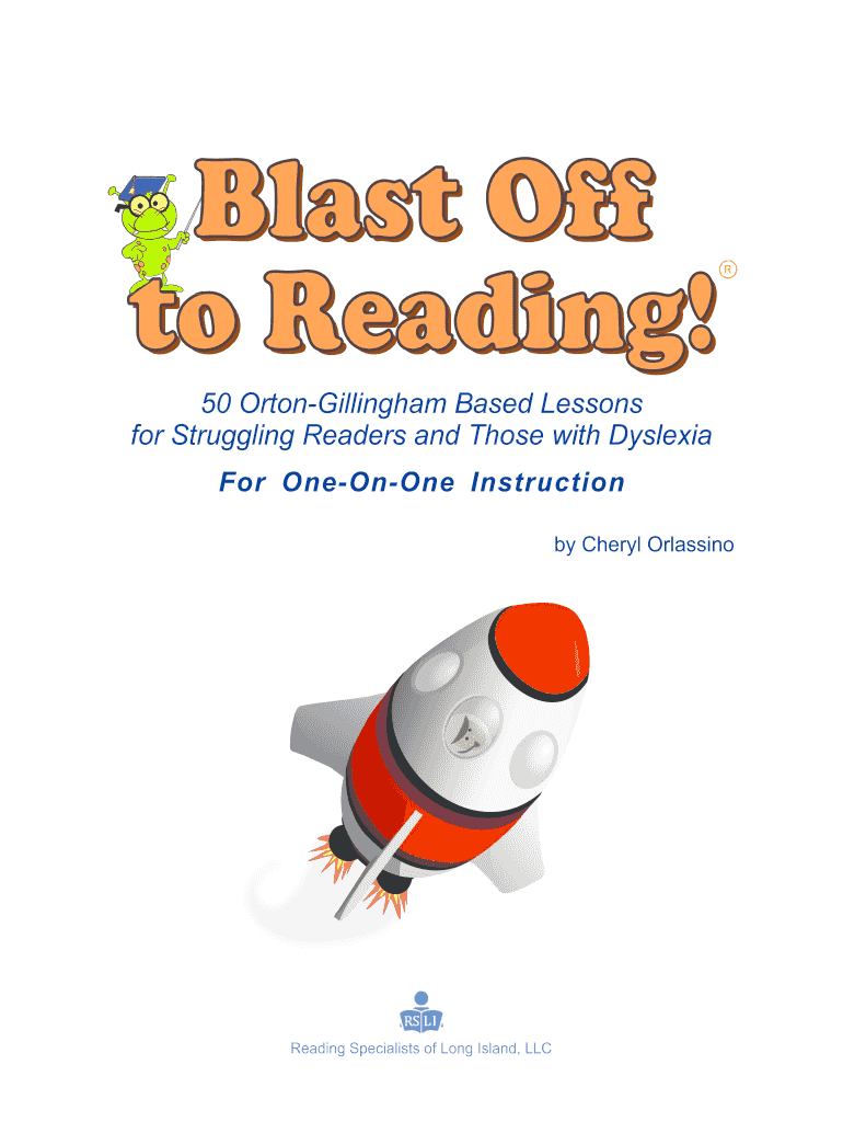 Fillable Online Blast Off to Reading!: 50 Orton-Gillingham Based ...
