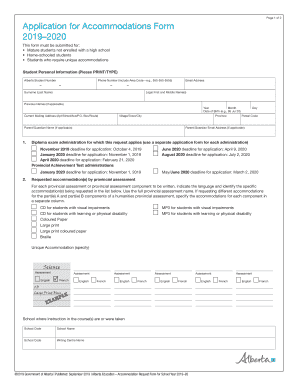 Fillable Online Application for Accommodations Form Fax Email Print - pdfFiller