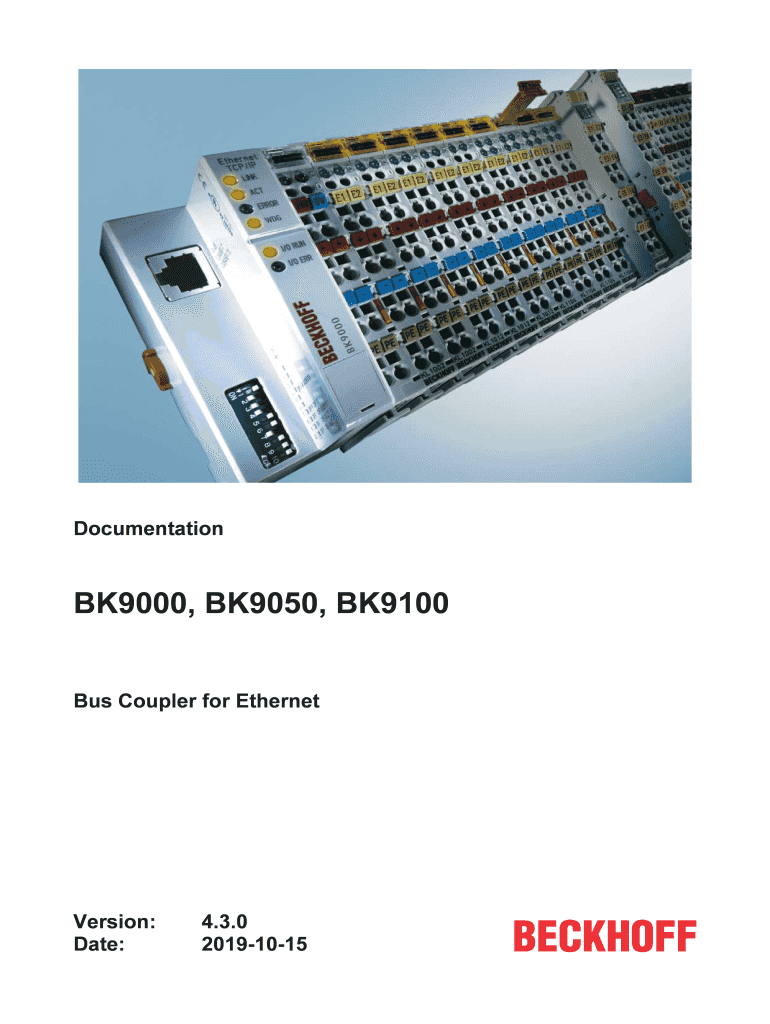 Fillable Online Documentation BK9000, BK9050, BK9100. BK9000, BK9050 ...