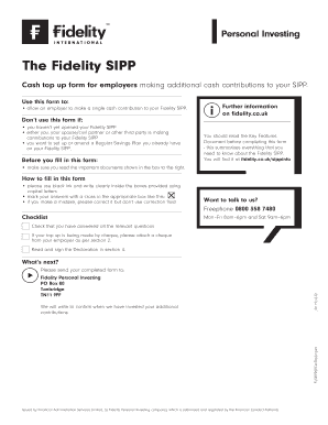 Fillable Online Can my employer contribute to my SIPP?AJ Bell Youinvest Fax Email Print - pdfFiller
