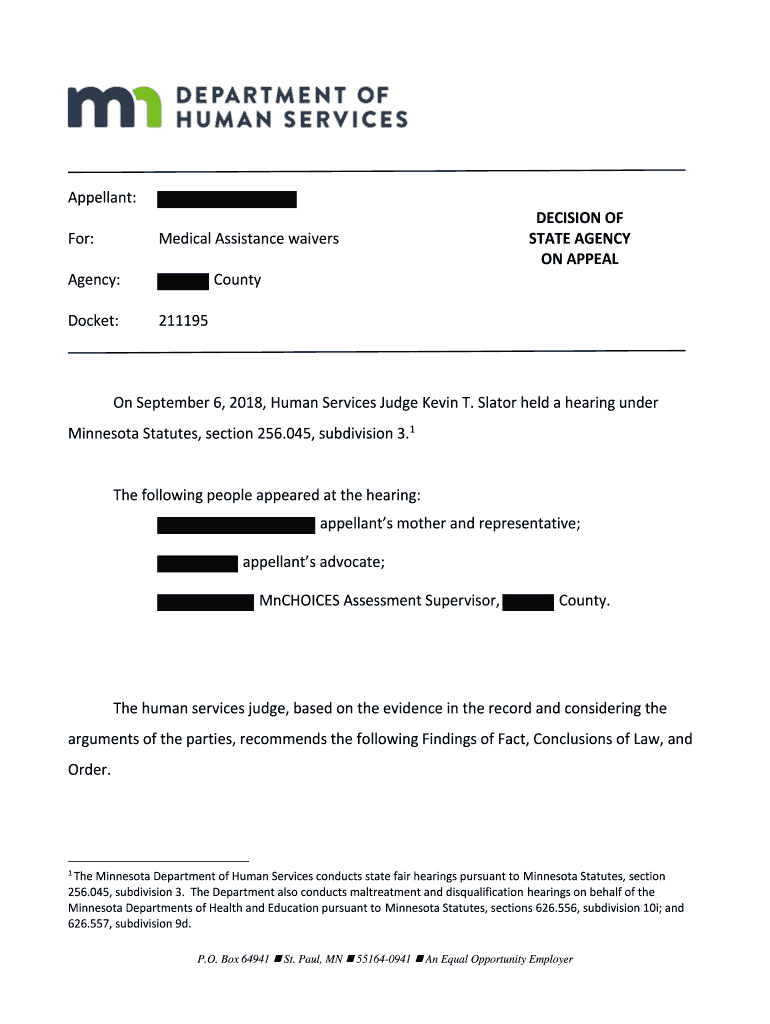 Fillable Online Medical Assistance waivers Fax Email Print - pdfFiller