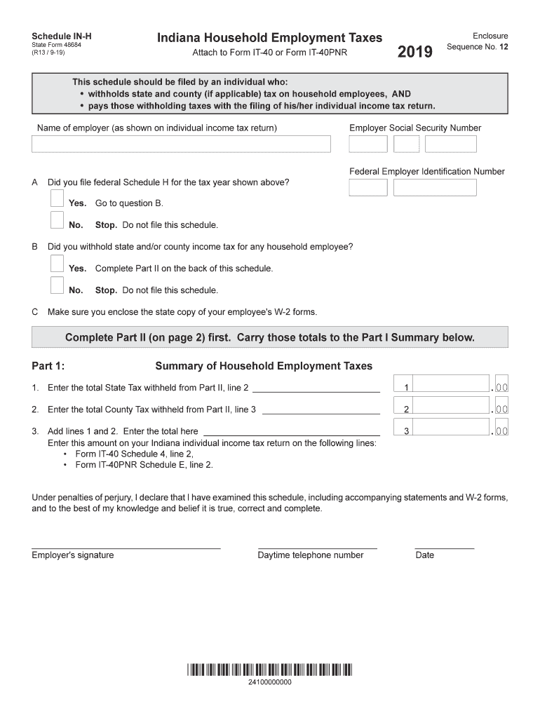 Fillable Online Form 1040, Schedule H Instructions - Internal Revenue ...