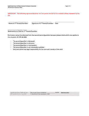 Fillable Online Consent Form Signature Lines for Obtaining Parental ...