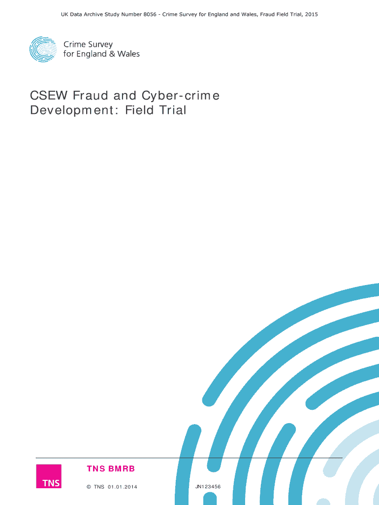 Fillable Online doc ukdataservice ac CSEW Fraud and Cyber-crime ...