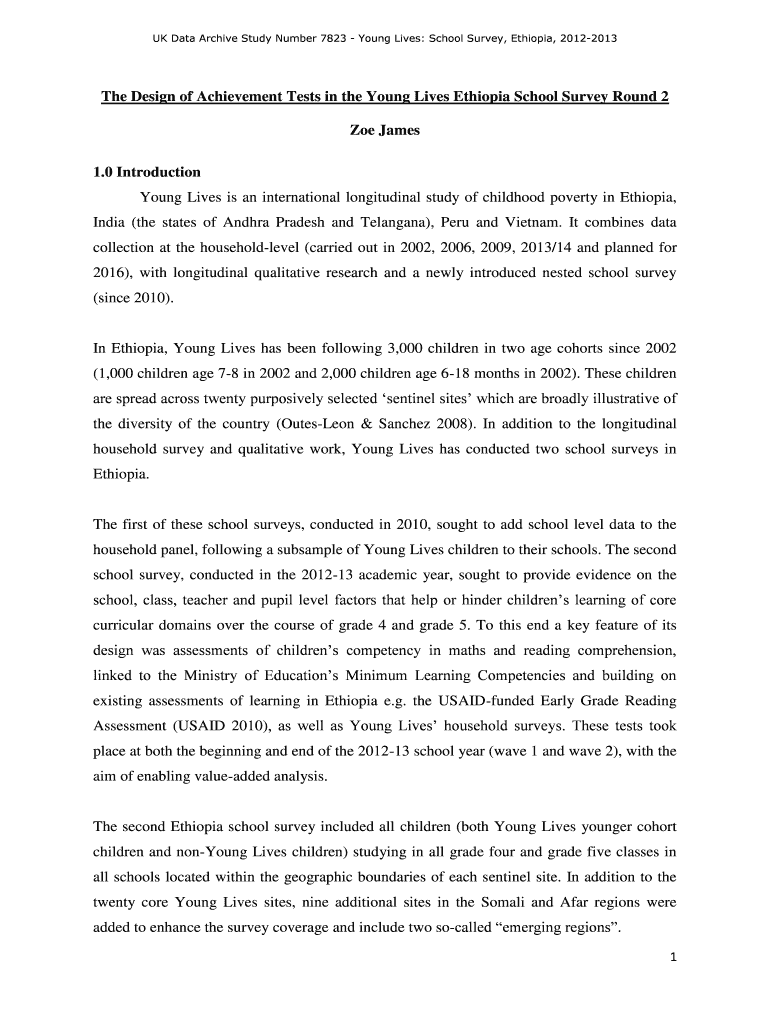 Fillable Online doc ukdataservice ac IMPACT EVALUATION OF THE SADA ...