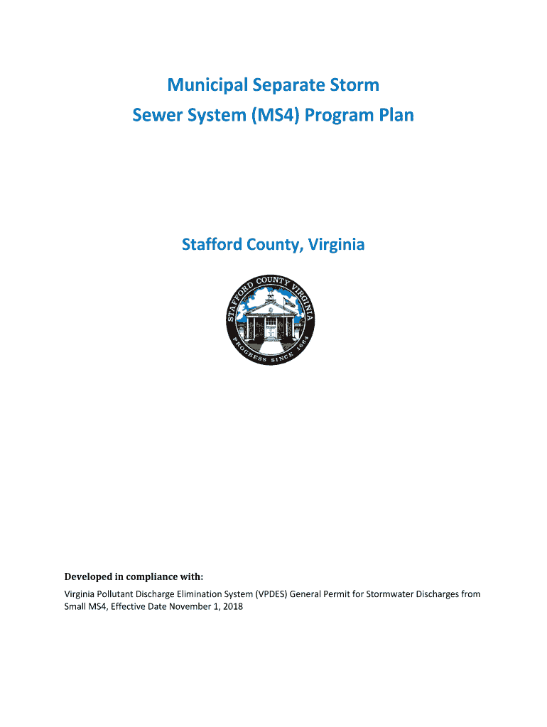 Fillable Online Municipal Separate Storm Sewer Systems (MS4) Program ...