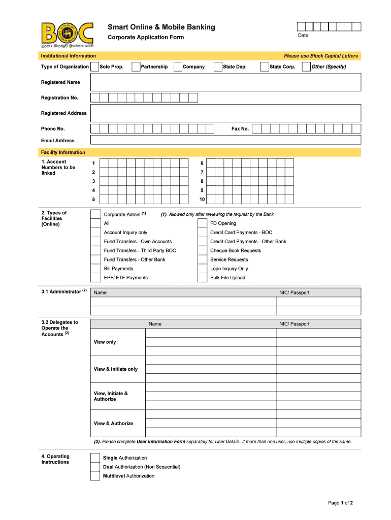 Fillable Online web boc boc online application form - PDFfiller Fax ...