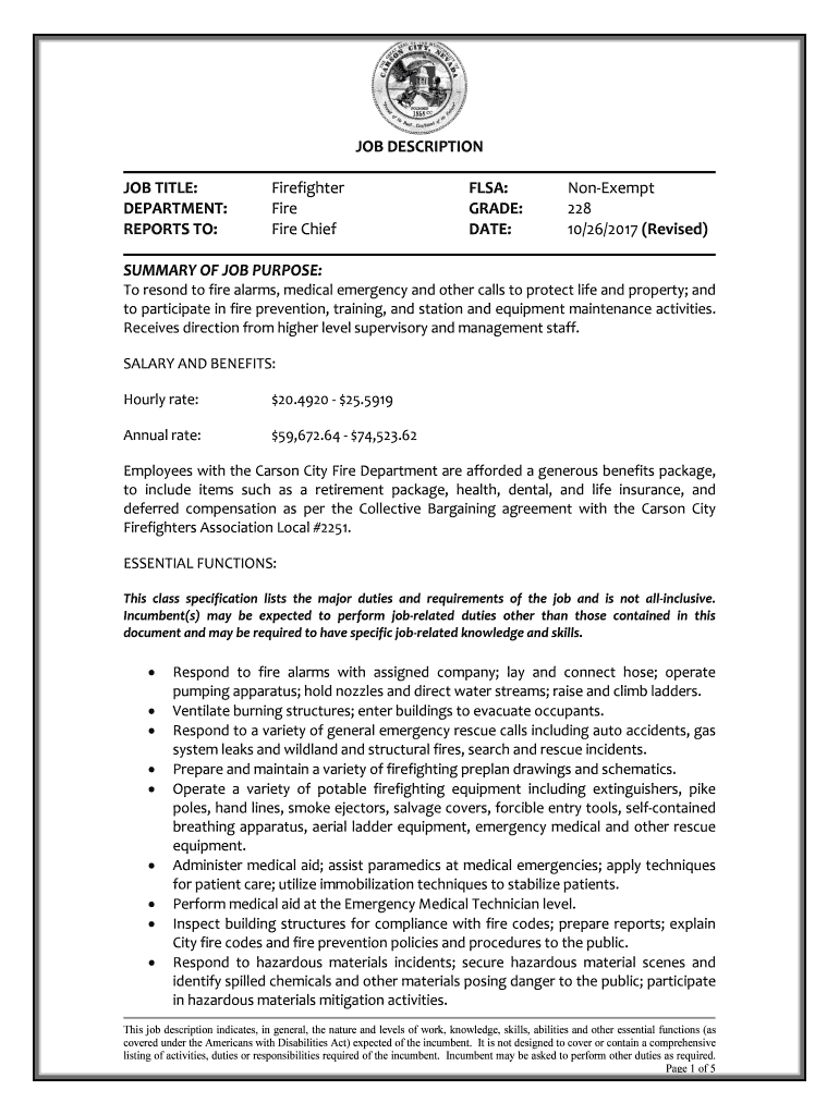 Fillable Online Fact Sheet #8: Law Enforcement and Fire Protection ...