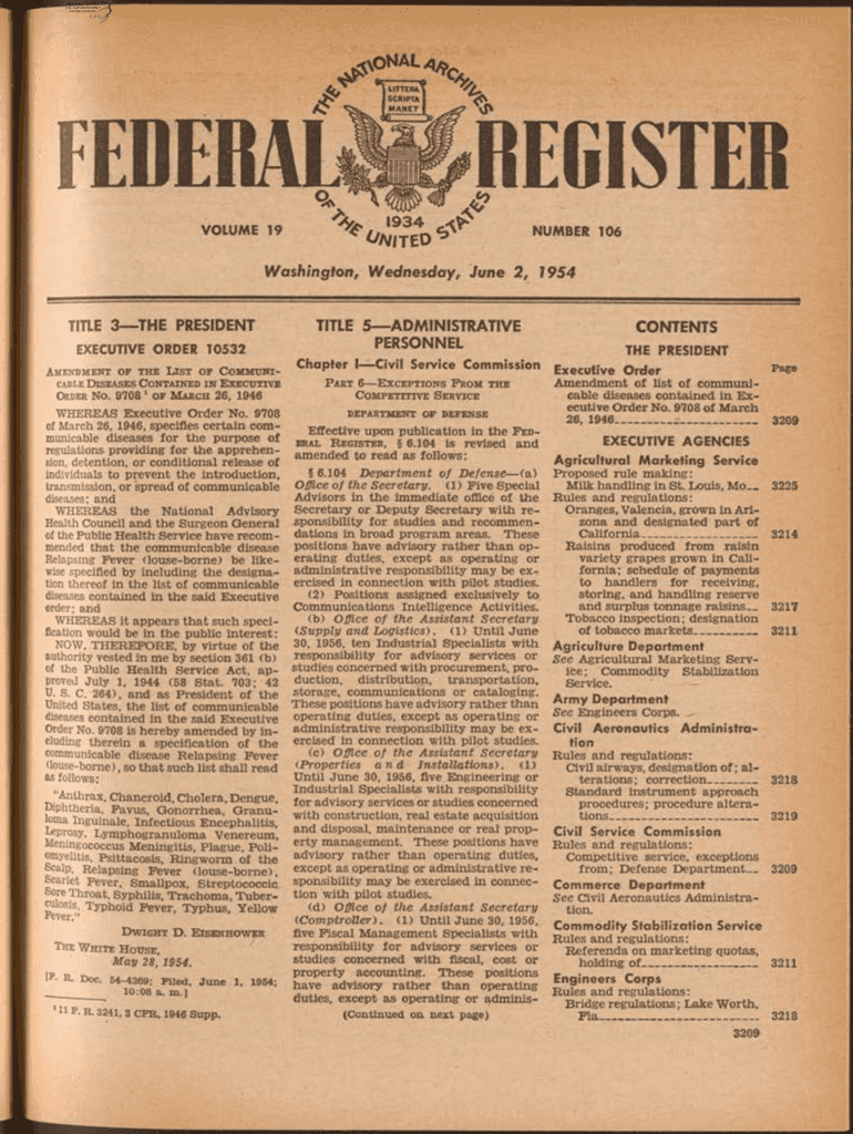 Fillable Online EO 6166 - Executive OrdersNational Archives Fax Email ...