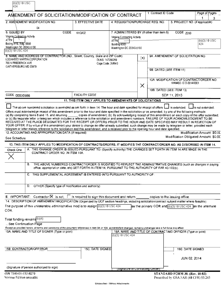 Fillable Online b)(3) 10 USG Fax Email Print - pdfFiller
